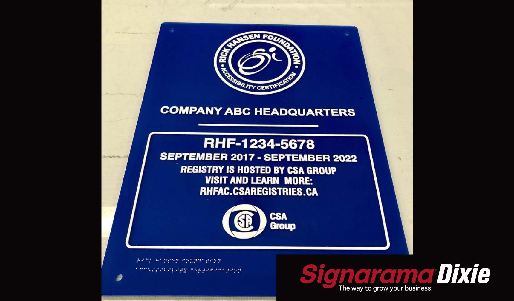 ADA/AODA Sign | Braille Sign | Signarama Dixie